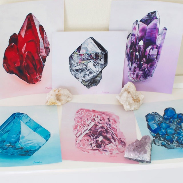paintings prints by Trisha Thompson Adams by tinyartshop on Etsy