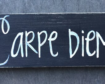 Carpe diem sign | Etsy