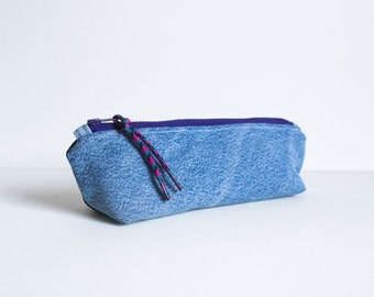 Recycled denim pouch | Etsy