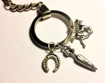 Horse key ring | Etsy