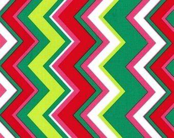 Red chevron fabric | Etsy