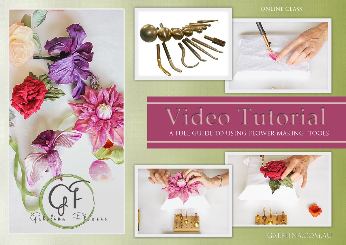 Video Tutorial a full guide to using flower making tools