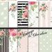 Scrapbook Paper Digital Rose Paper Pink Blush Shabby Rose