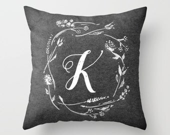 Initial pillow | Etsy