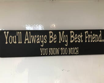 You know too much | Etsy