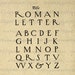 Printable Graphic Roman Style Letters Download Alphabet