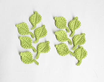 Crochet pattern Autumn leaves. Crochet leaf pattern. Crochet