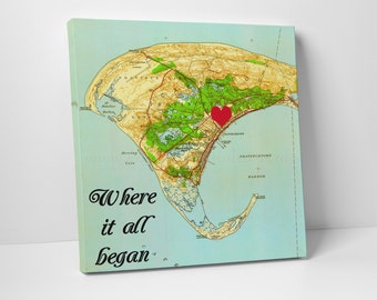 Personalized map art | Etsy