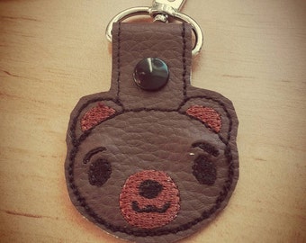Teddy bear key chain | Etsy