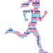 Personalised Female Runner Word Art Gift