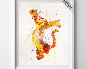 Tigger watercolor | Etsy