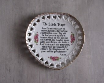 Kitchen prayer plate | Etsy