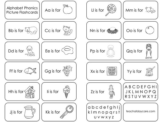 Freebie Alphabet Phonics Flashcards Lets Play School
