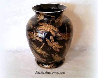 Dragonfly vase | Etsy