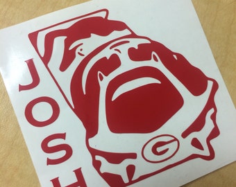 Georgia dawgs decal | Etsy