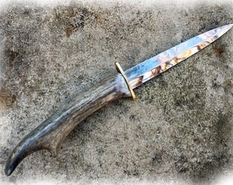 Deer antler knife | Etsy