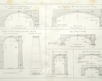 Stone arch bridge | Etsy