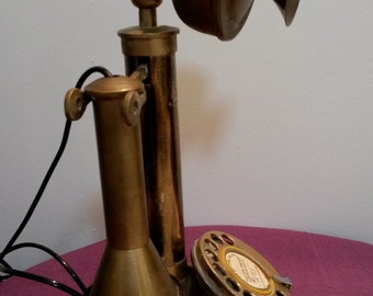 Unique candlestick phone related items | Etsy