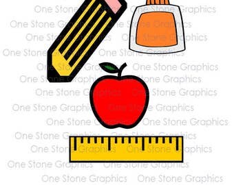 Pencil and ruler | Etsy