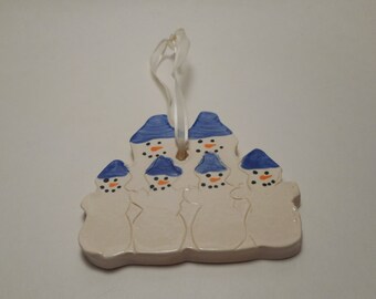 Ceramic snowman | Etsy