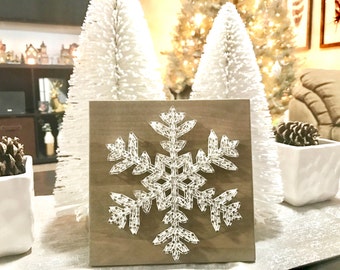Snowflake string art | Etsy