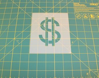 Dollar sign stencil | Etsy