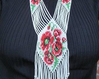 Bead loom necklace | Etsy