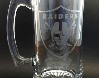 Raiders beer mug | Etsy