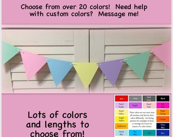 Triangle banner | Etsy