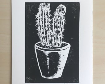 Cactus art print | Etsy
