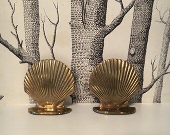 Seashell bookends | Etsy