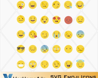 Emoji svg | Etsy