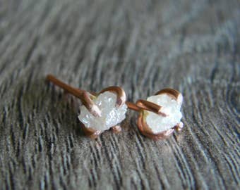 Raw Rough Diamond Rings Geode Crystal & Stone by Gemologies