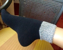 Unique silver glitter socks related items | Etsy