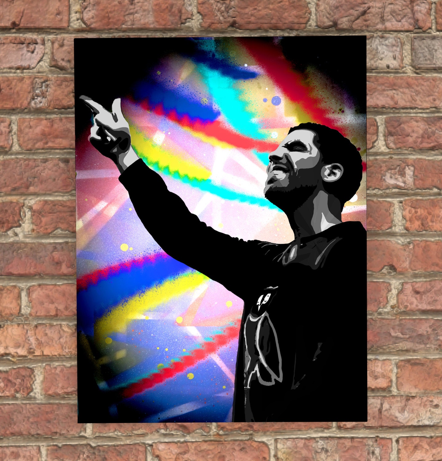 Drake Canvas Spray Painting Drake Painting Stencil Art