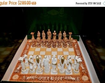 Greek chess set | Etsy
