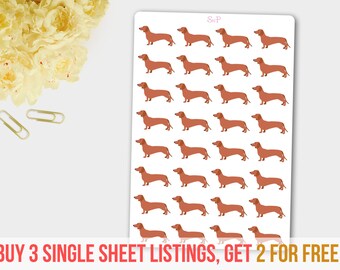 Dachshund sticker | Etsy