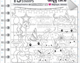 Unicorn stamp | Etsy