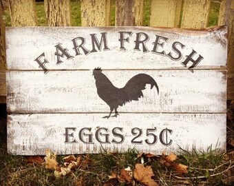 Farm fresh sign | Etsy