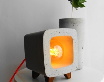 Concrete lamp | Etsy