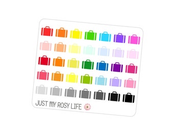 Suitcase stickers | Etsy