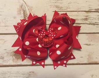 Minnie mouse bow | Etsy