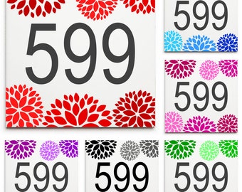 Unique tile house numbers related items | Etsy