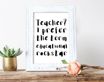 Teacher poster | Etsy