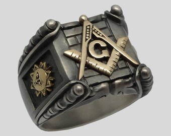 Antique masonic ring | Etsy