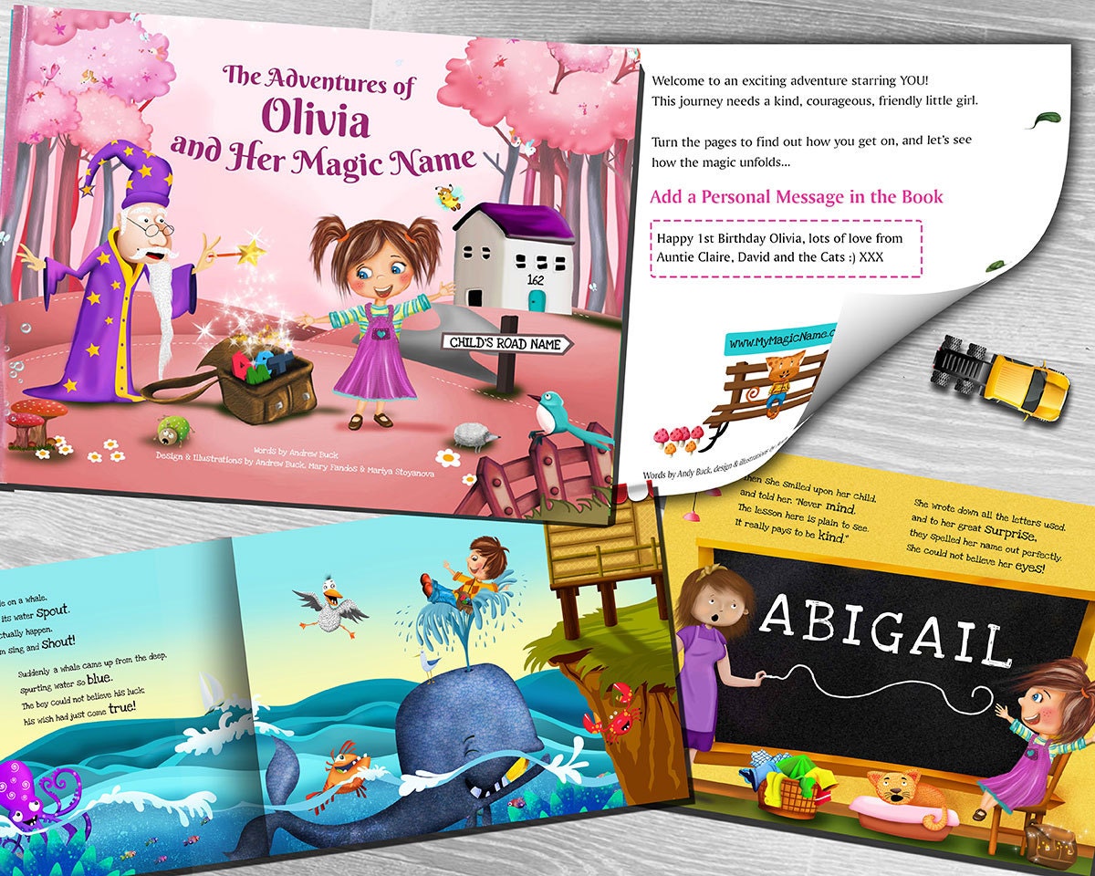 Custom Name Book for Girls A Personalized by MyMagicNameBook
