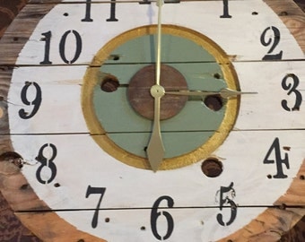 Spool clock | Etsy
