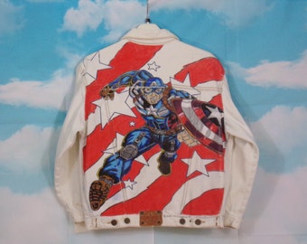 Painted jeans | Etsy