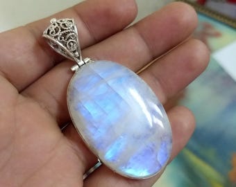 Moonstone pendant | Etsy