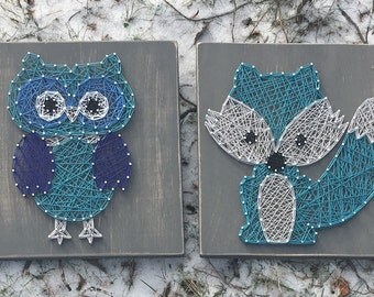 Owl string art | Etsy